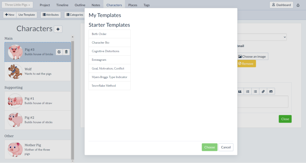 Screenshots - Plottr