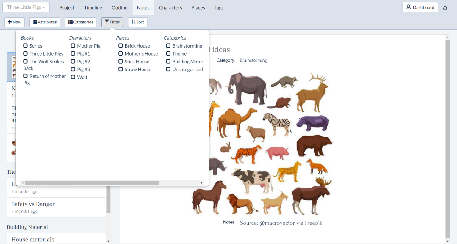 Screenshots - Plottr