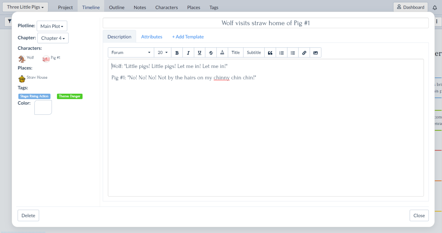Screenshots - Plottr