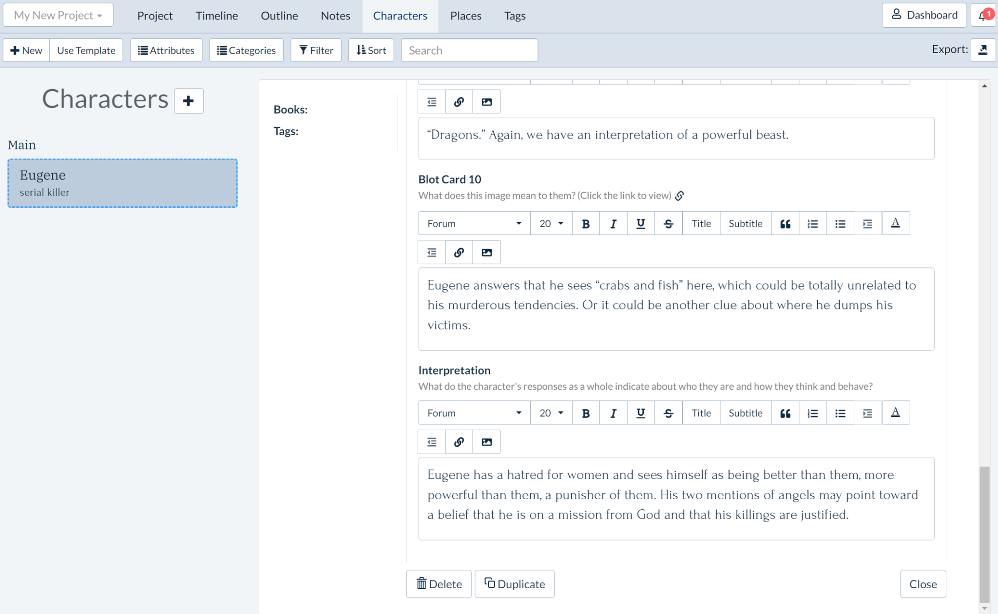 Using the Rorschach Inkblot Test for Creative Characters - Plottr