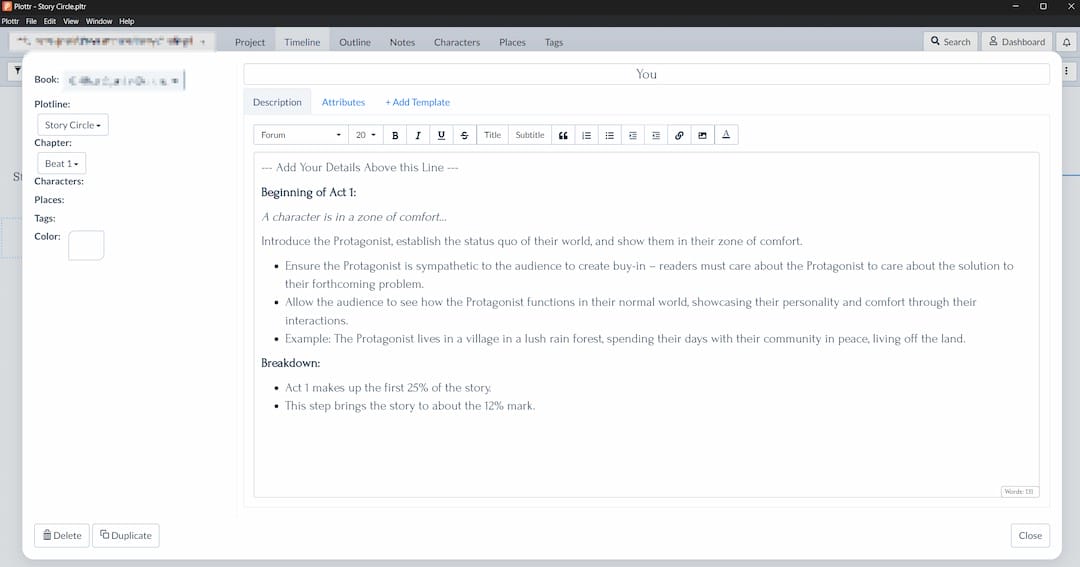 How to Use Dan Harmon's Story Circle Method in Plottr [Template]