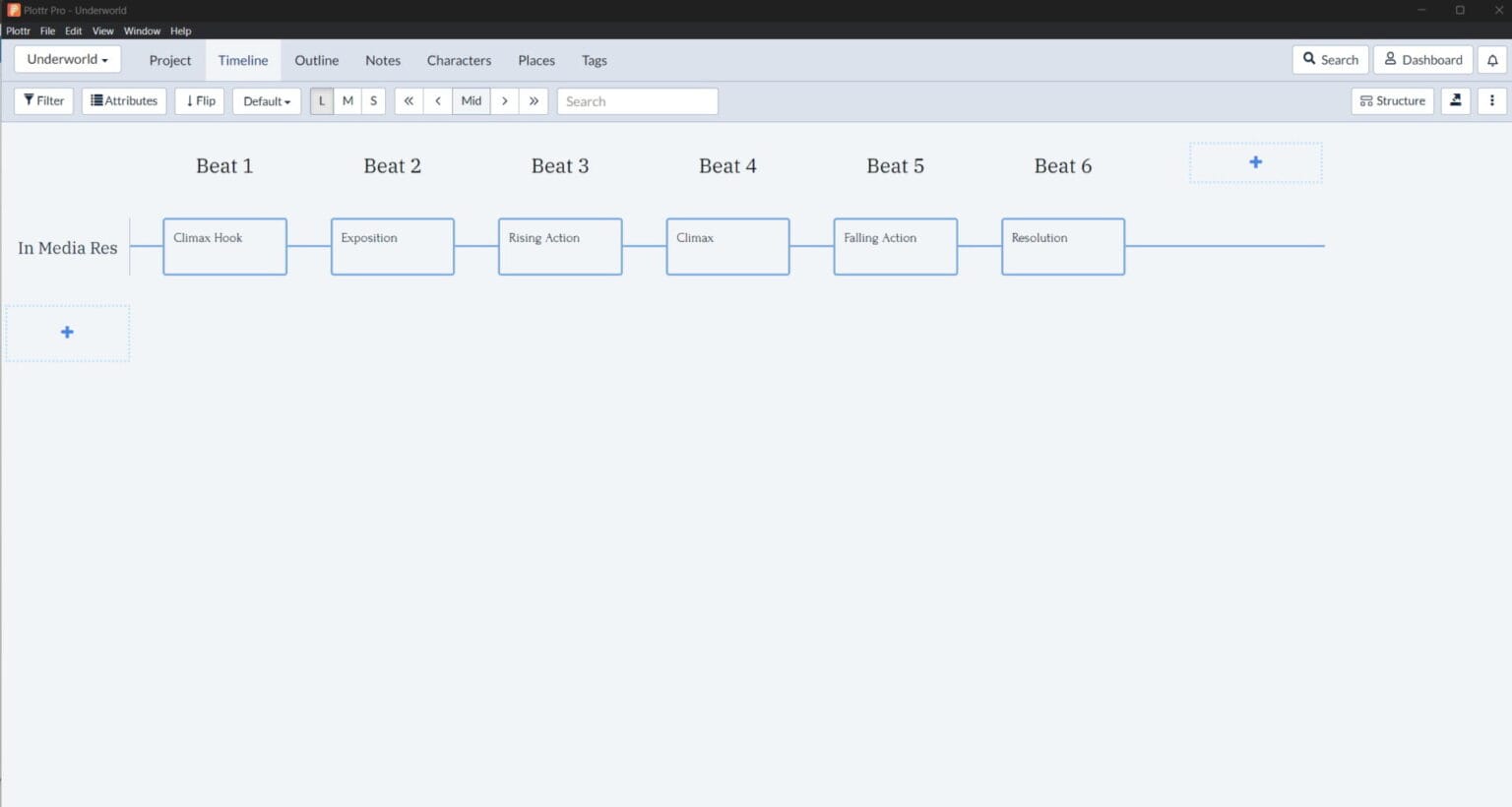 In Medias Res Plot Template to Cut the Preamble - Plottr