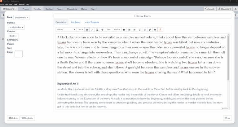 In Medias Res Plot Template to Cut the Preamble - Plottr