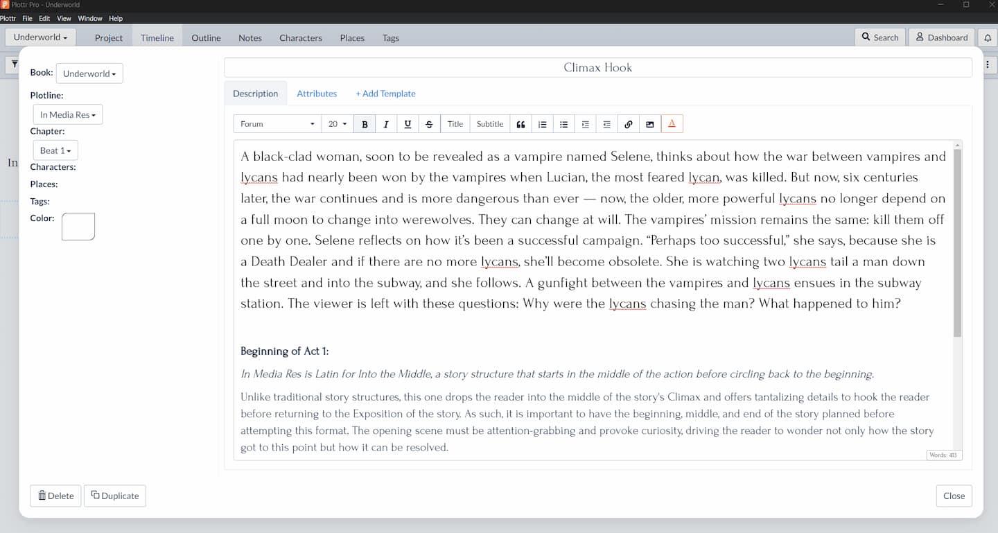 In Medias Res Plot Template to Cut the Preamble — Plottr