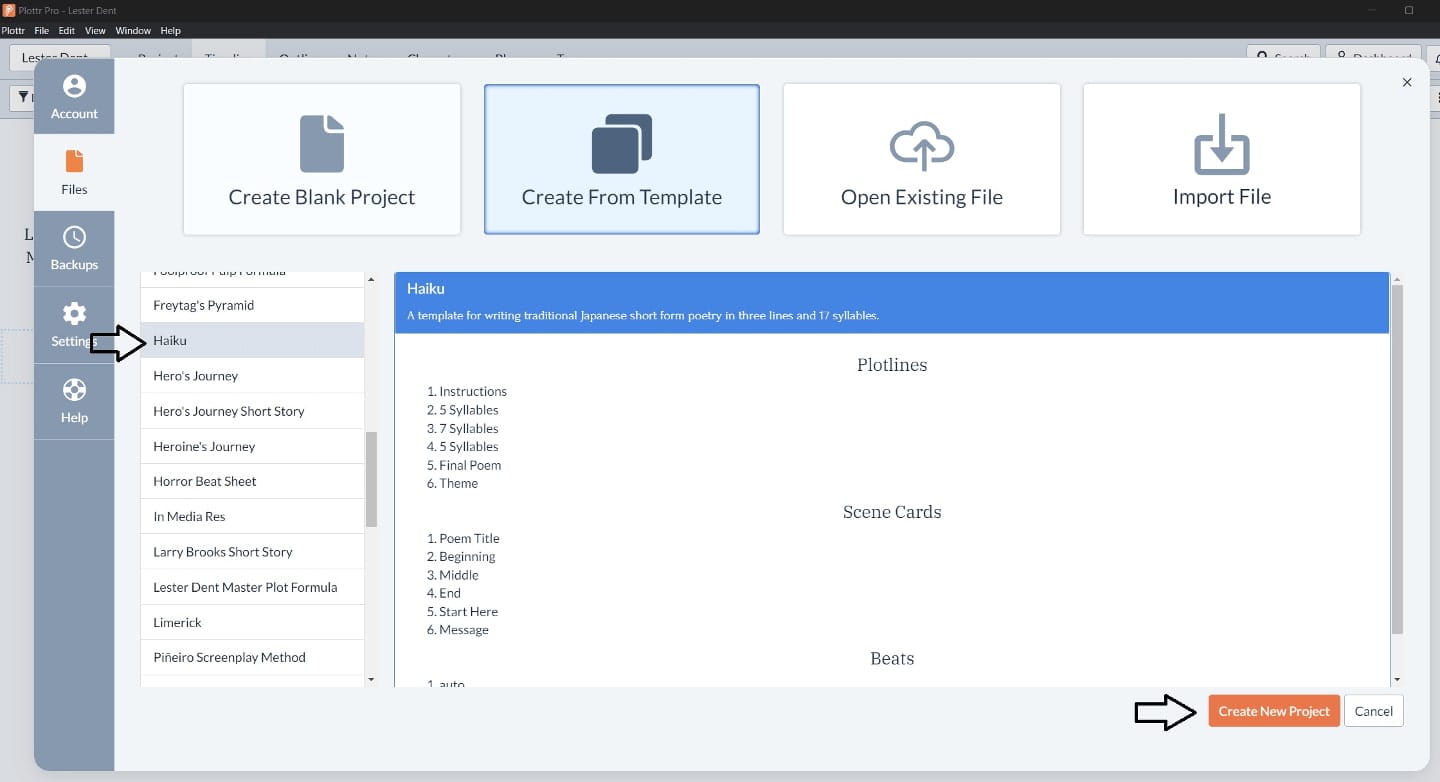 Haiku Template in Plottr: Create Seasonal Stanzas - Plottr