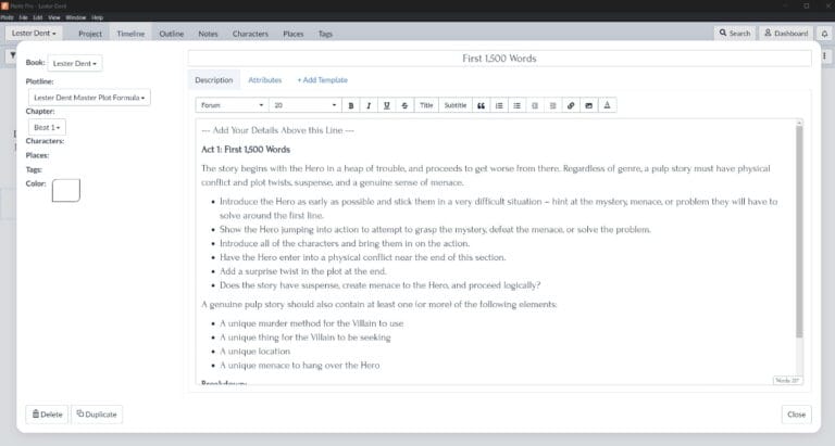 Lester Dent Master Plot Formula: Write Pulp to Perfection