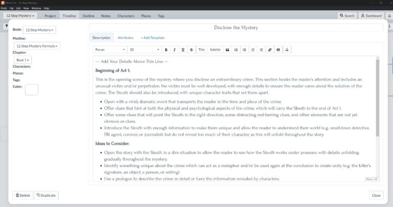 12 Step Mystery Formula: How to Plot a Whodunit