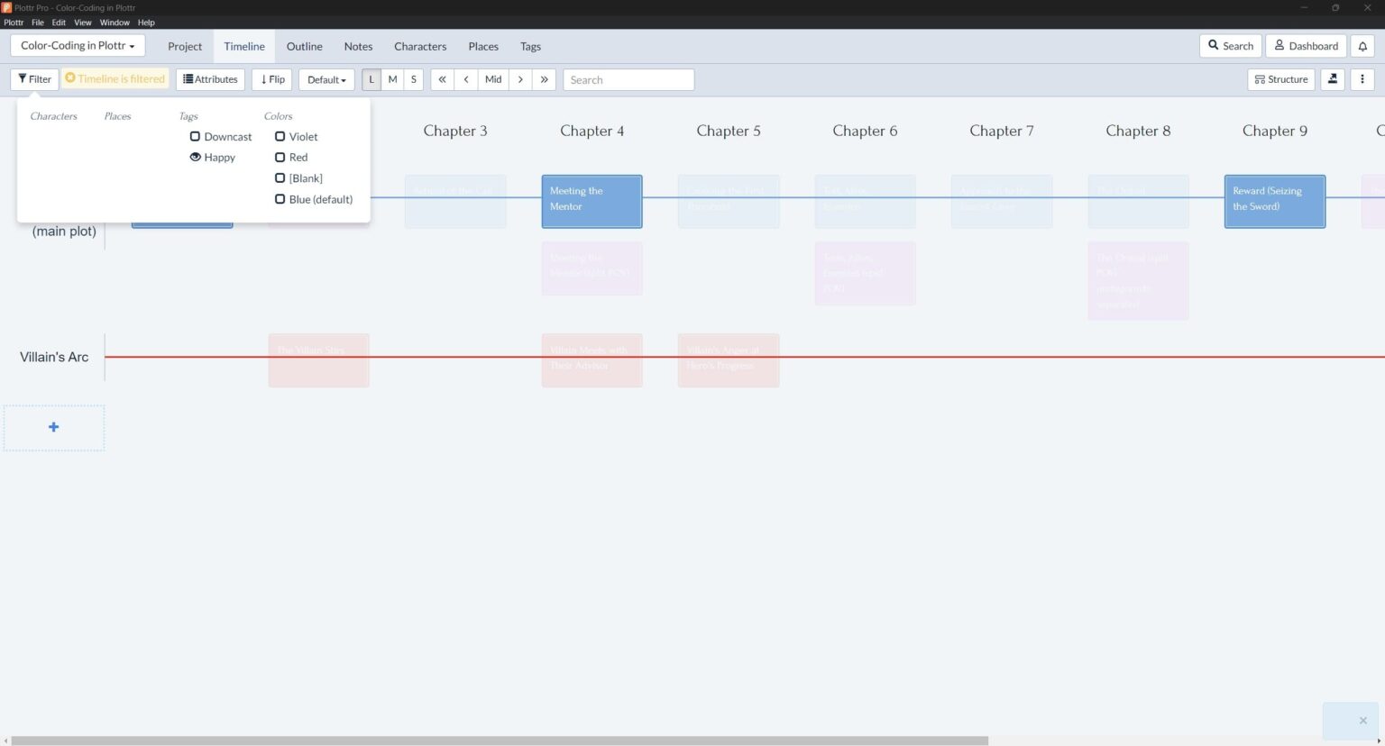 Color-Coding in Plottr: 9 Creative Ways to Track Your Ideas